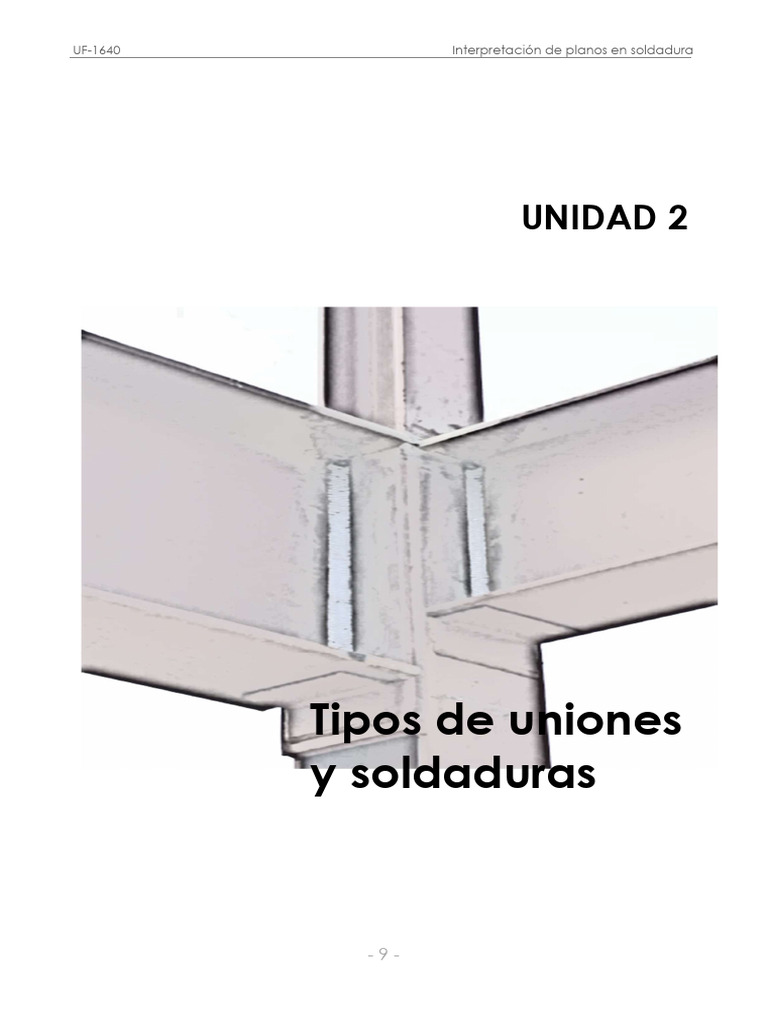 Unidad 2 Tipos de Uniones | PDF | Soldadura | Construcción