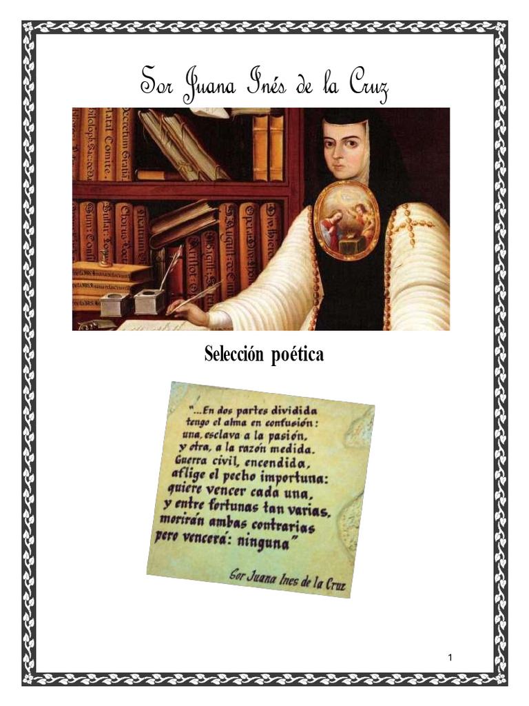 Sor Juana - Seleccion Poetica II - Redondilla y Sonetos | PDF | Amor