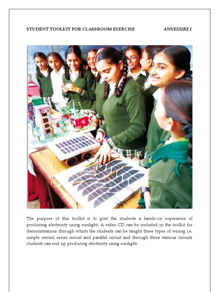 Solar Energy Classroom Toolkit Guide | PDF | Science & Mathematics