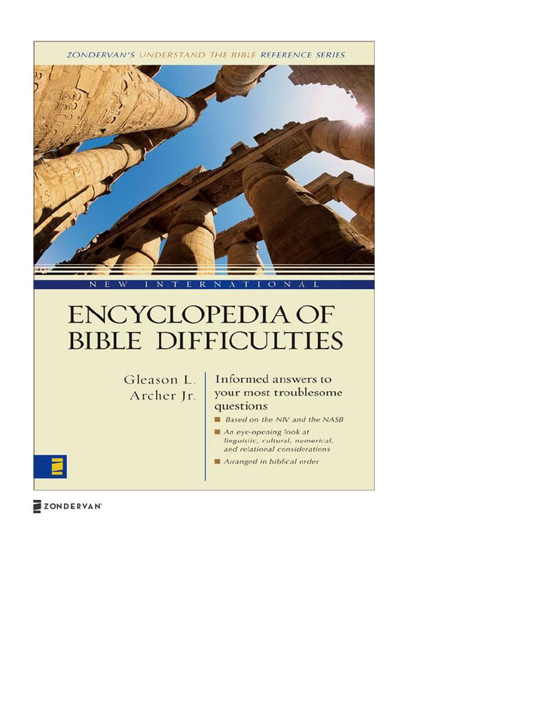 Enciclopedia de Dificultades Bíblicas - Gleason Archer | PDF | Biblia ...