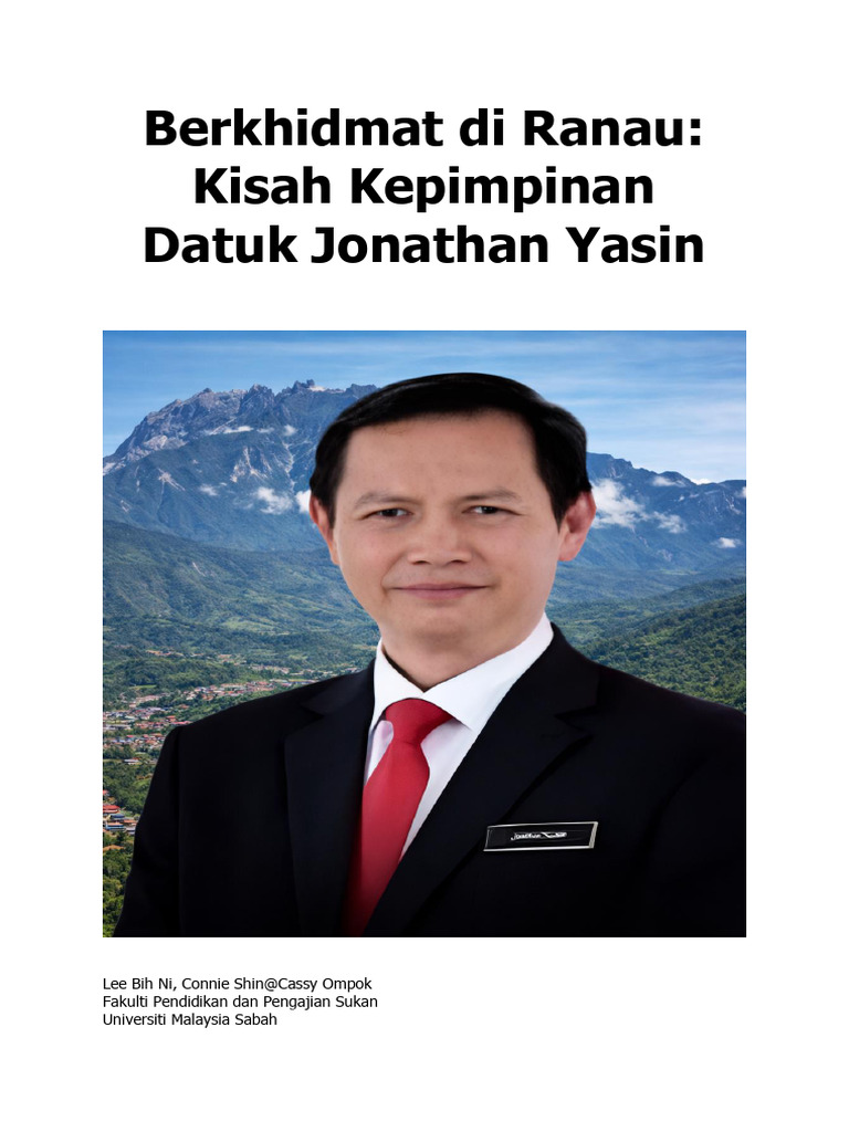 Berkhidmat di Ranau: Kisah Kepimpinan Datuk Jonathan Yasin | PDF