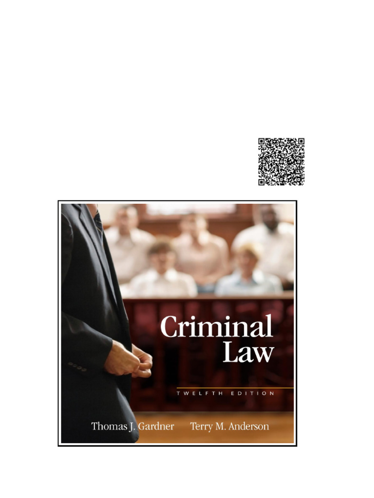 Criminal Law 12th Edition by Thomas J. Gardner & Terry M. Anderson | PDF | Darwinism