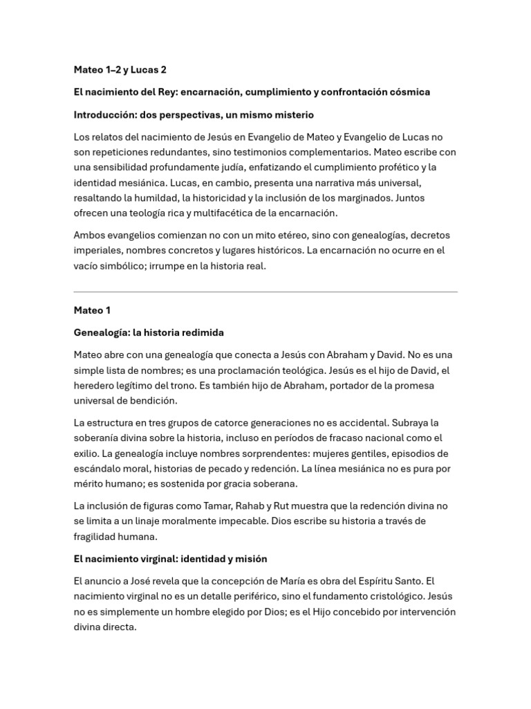 El Nacimiento Del Rey Encarnación, Cumplimiento y Confrontación Cósmica ...