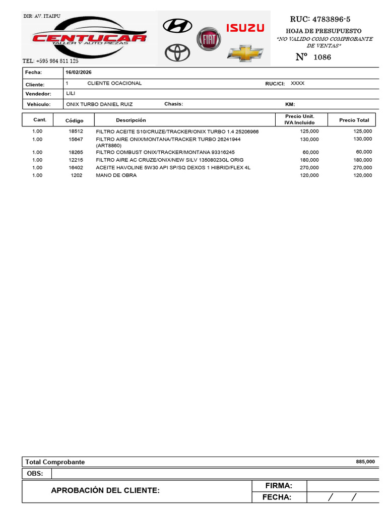 Onix Turbo | PDF