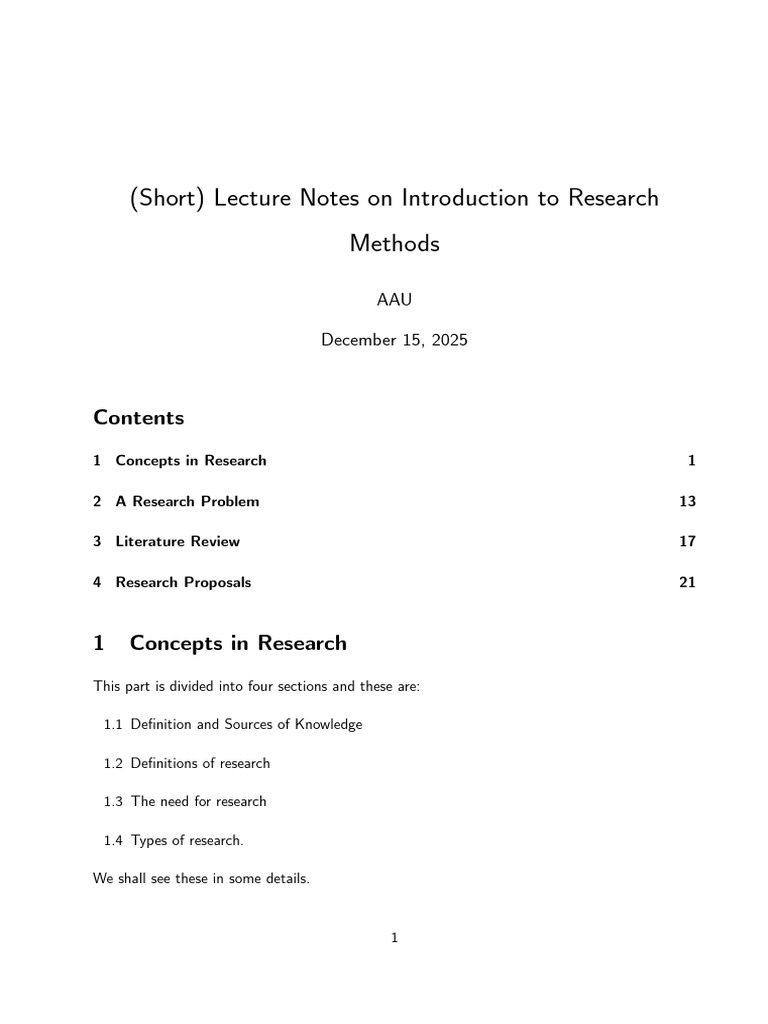 Introduction To Research Methods | PDF | Scientific Method | Hypothesis