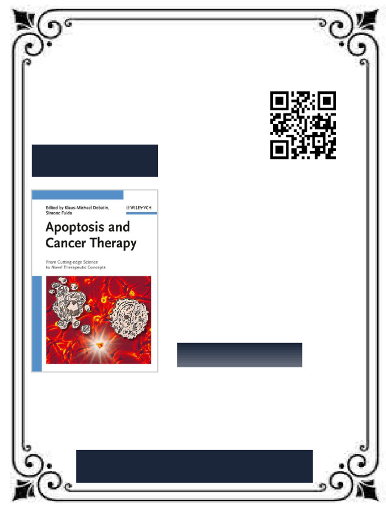 Apoptosis and Cancer Therapy From Cutting edge Science to Novel ...