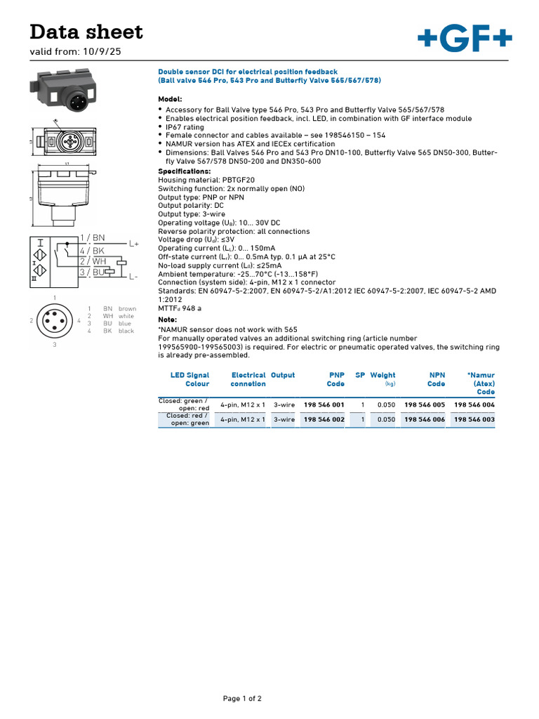 Double Sensor DCI For Electrical Position Feedback | PDF | Electrical ...