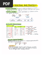 Grade 9 Science: Chemical Reactions Guide | PDF