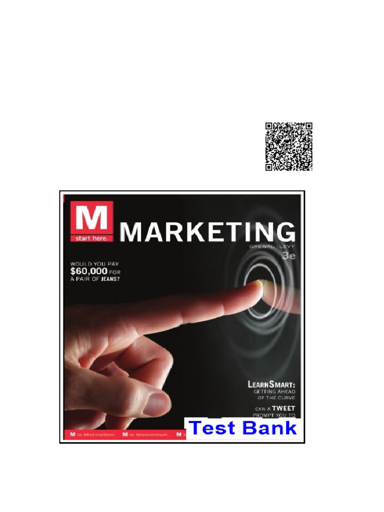 Marketing 3rd Edition Grewal Test Bank | PDF | Sales | Marketing