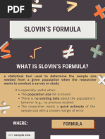 Understanding Slovin's Formula in Research | PDF | Sampling (Statistics ...