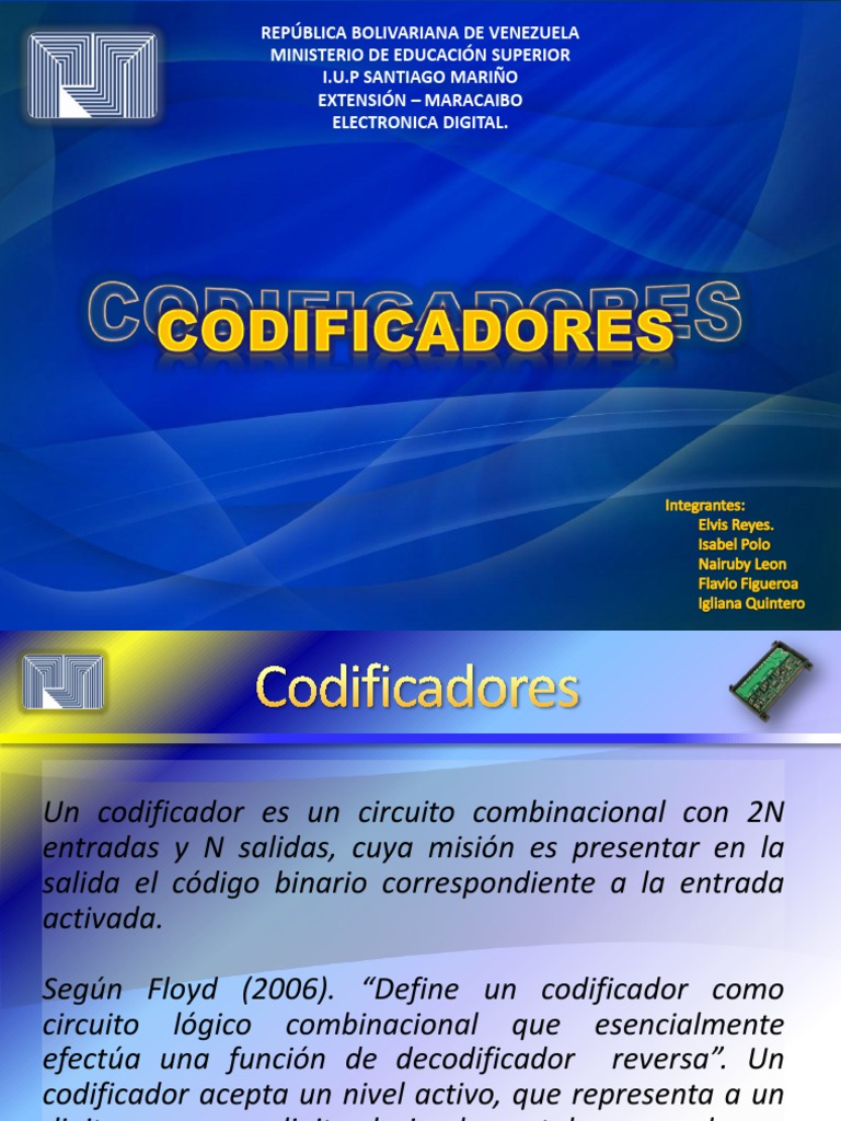 Electronica Digital Codificadores | PDF | Poco | Ingeniería Informática