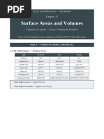 TSA, CSA, and Volume Formulas Guide | PDF