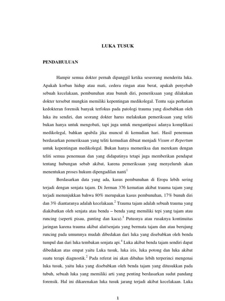 Luka Tusuk | PDF