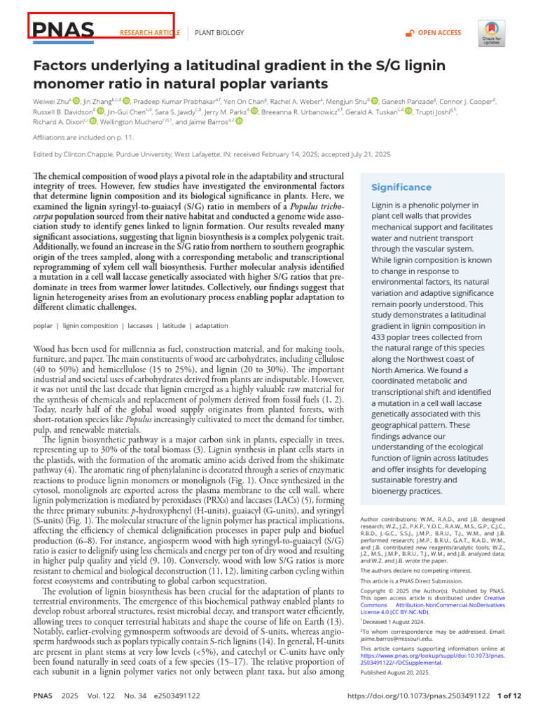Zhu Et Al 2025 Factors Underlying A Latitudinal Gradient in The S G ...