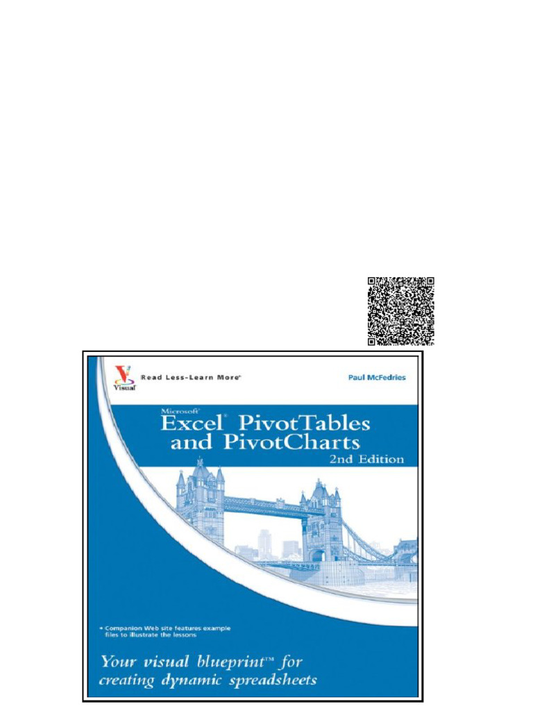 Excel PivotTables and PivotCharts Your visual blueprint for creating ...