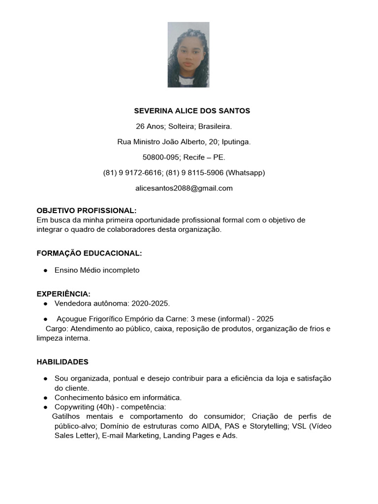 CV Alice | PDF