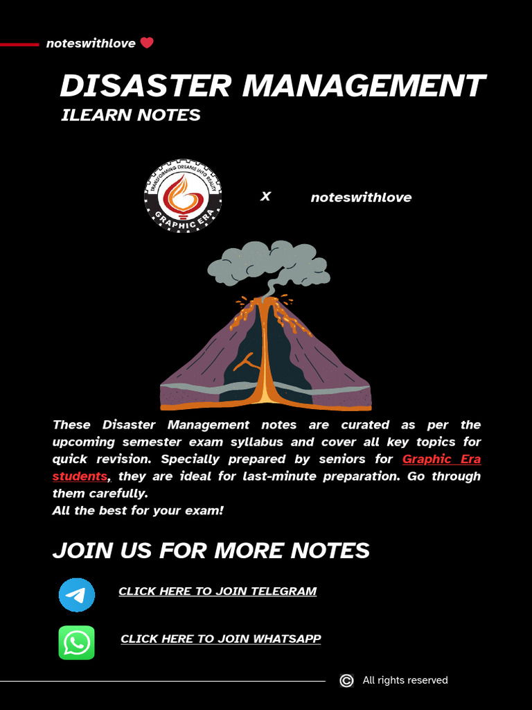 Disaster Management Pyq Solved | PDF