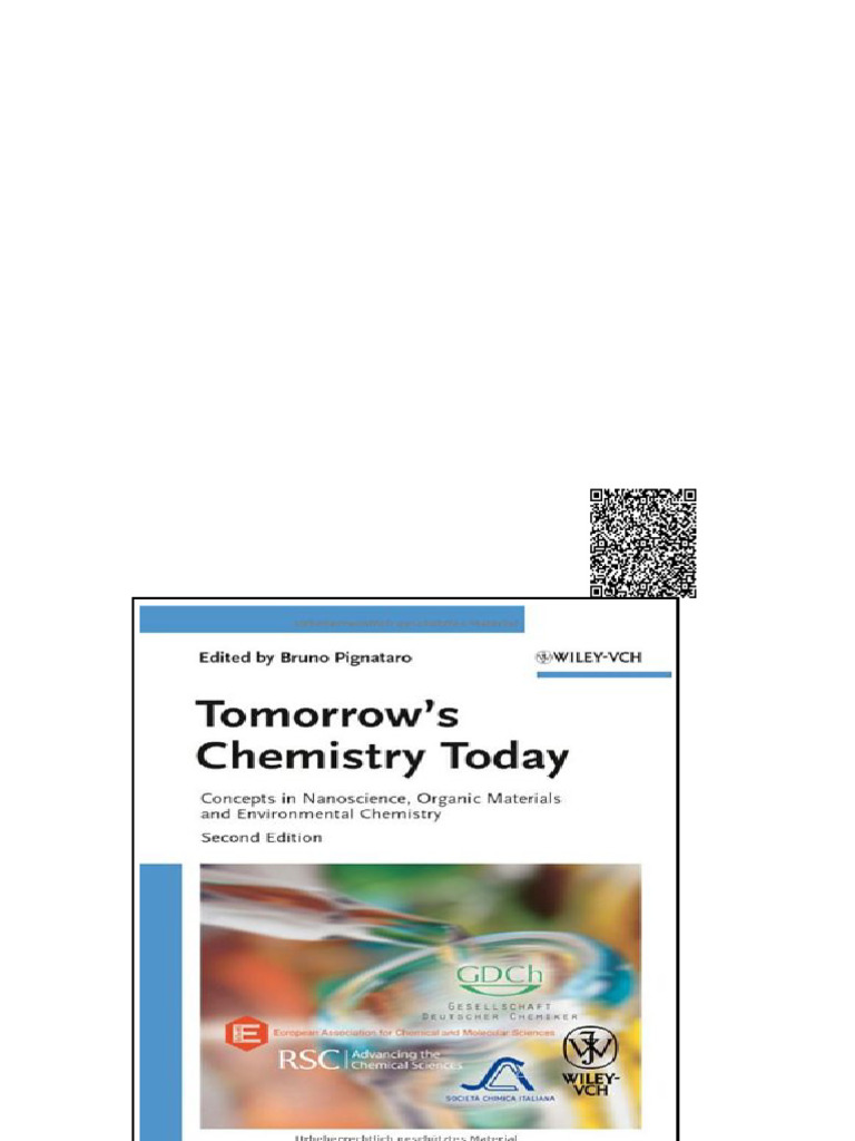 (Ebook) Tomorrow's Chemistry Today: Concepts in Nanoscience, Organic ...
