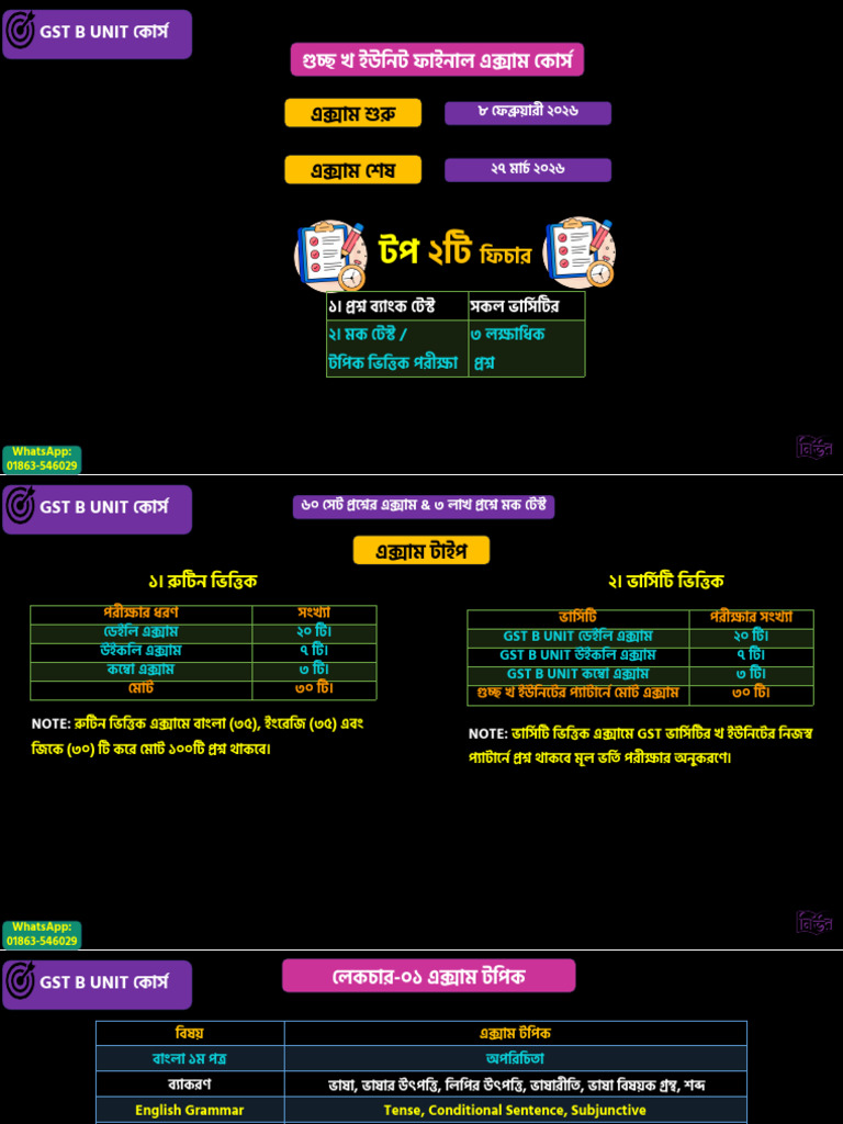 GST B Unit Exam Batch 2026 | PDF