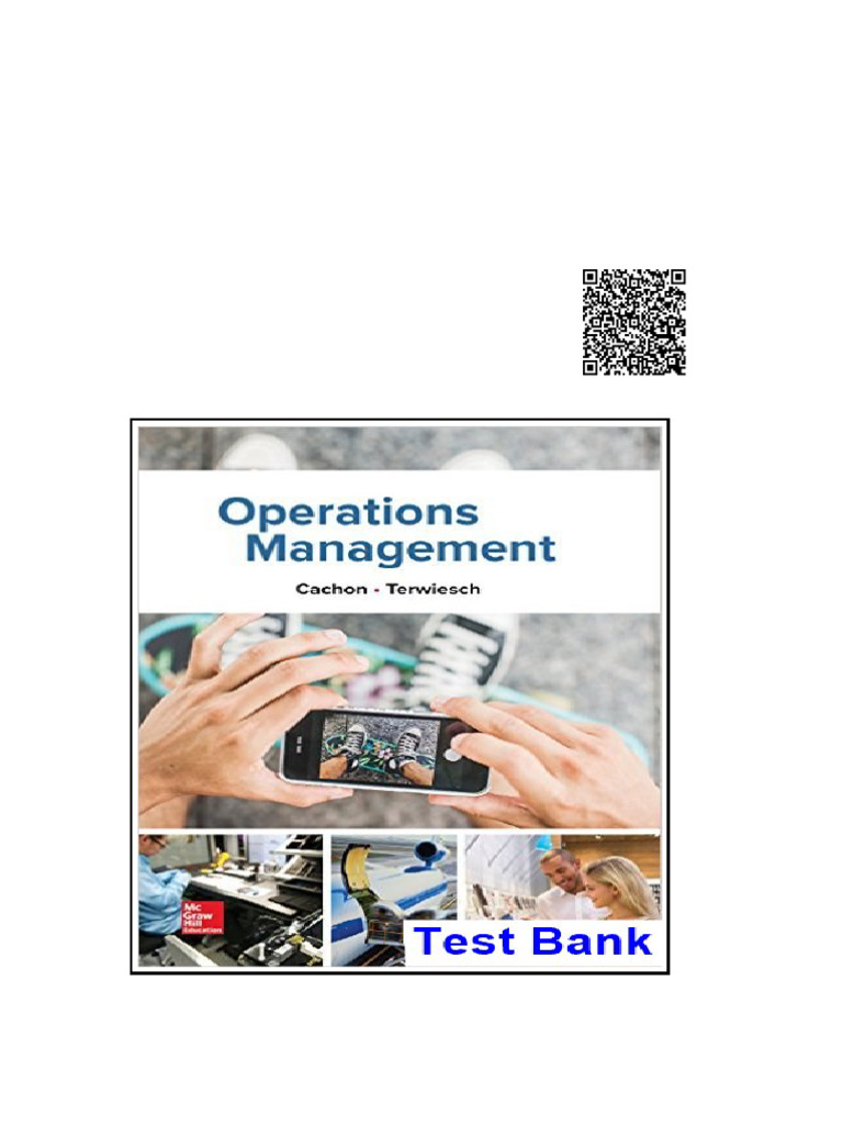 Operations Management 1st Edition Cachon Test Bank | PDF | Lean ...