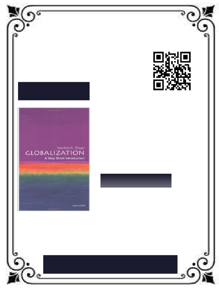 Globalization: A Very Short Introduction Manfred B. Steger eBook ...