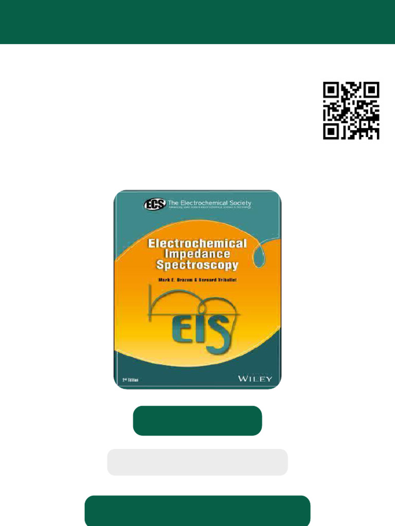 Electrochemical Impedance Spectroscopy 2nd Edition Mark E Orazem ...
