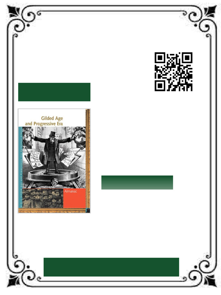 Gilded Age Progressive Era 1st Edition Rebecca Valentine Ebook Seamless ...