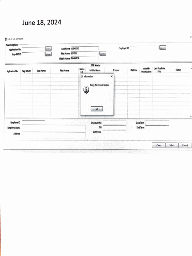 Document For SSS and Pag-Ibig No Loan Availment | PDF