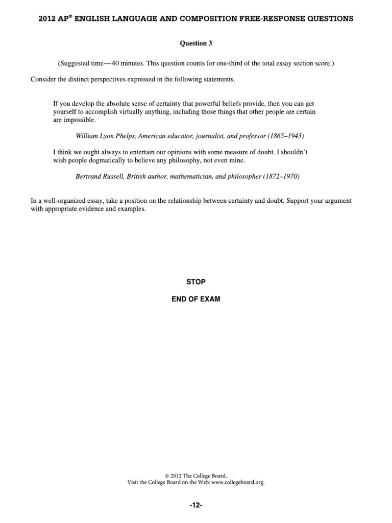Q3 AP 2012 | PDF