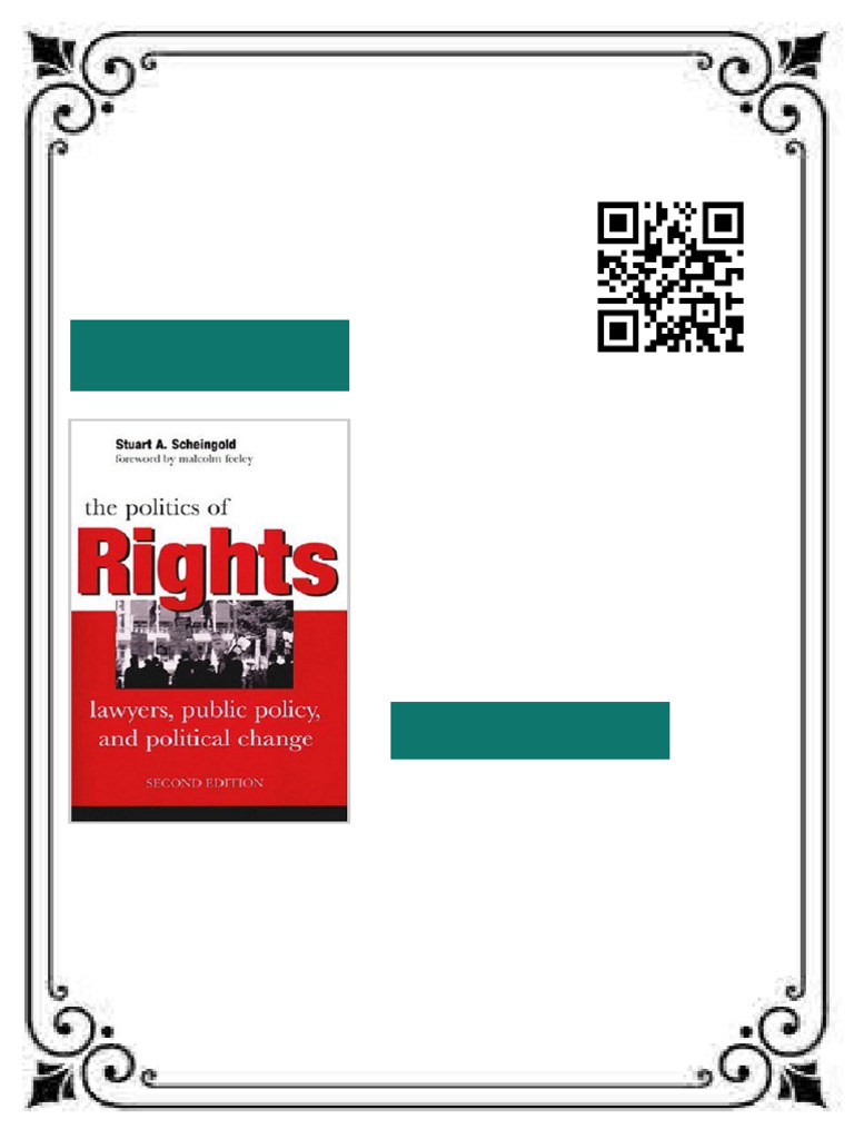 The Politics of Rights Lawyers Public Policy and Political Change 2nd ...