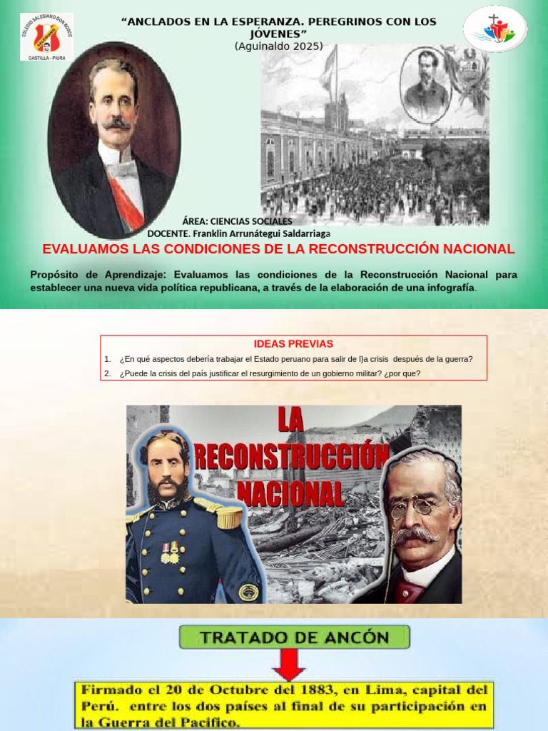 Evaluamos Las Condiciones de La Reconstrucción Nacional. | PDF