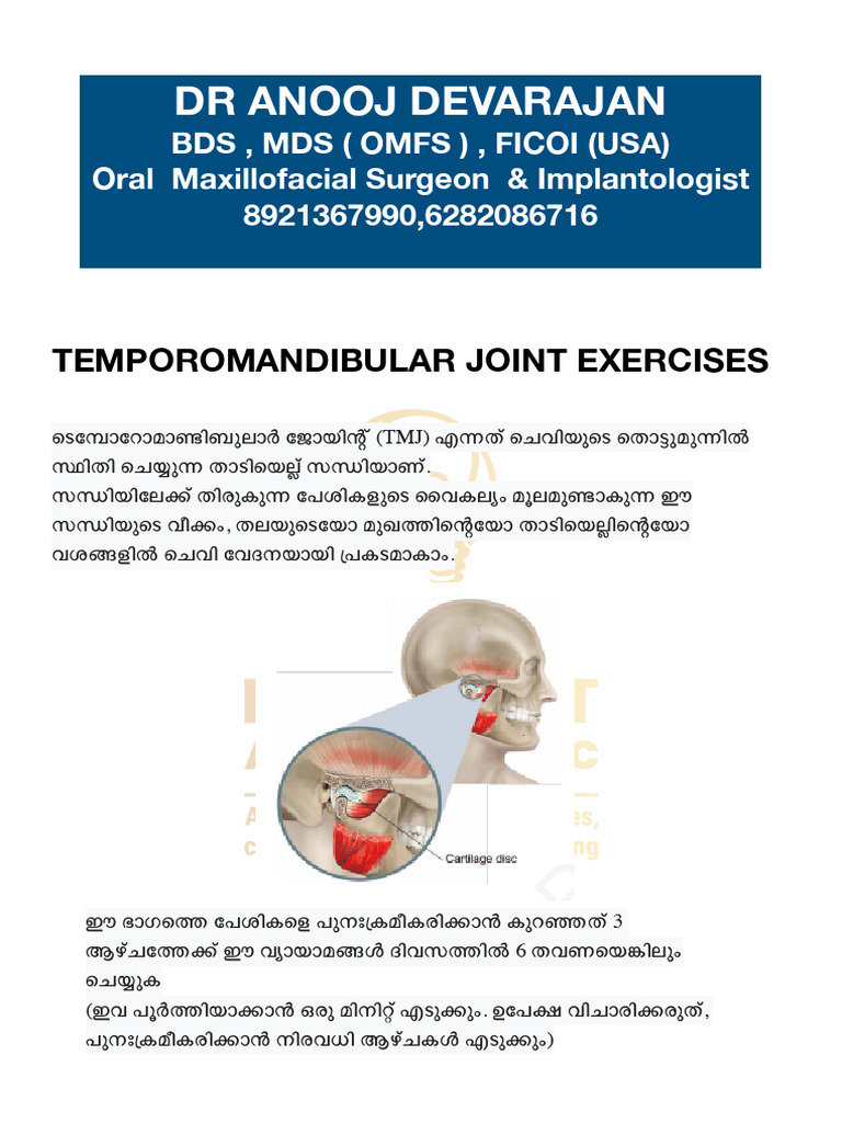 Anooj Tmj Exercises Pdf