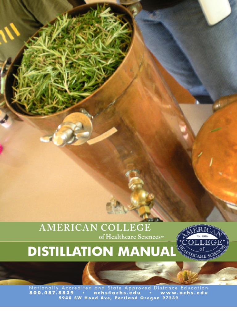 Distillation Manual: American College | PDF | Distillation | Lavandula