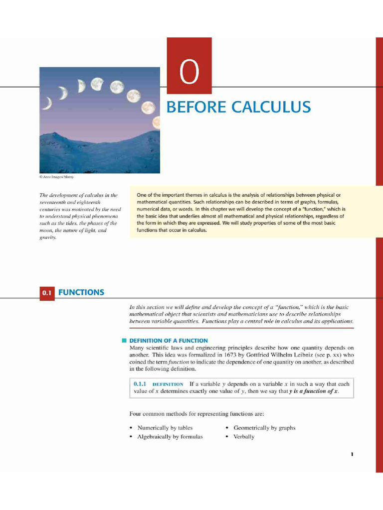 Calculus, Functions and Basics | PDF