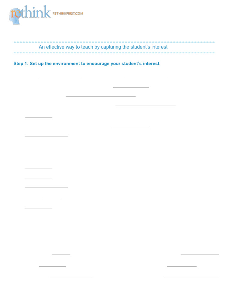 Incidental Teaching GuidedNotes | PDF
