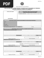 SAPS 518(a) Firearm License Renewal Form | PDF | Identity Document