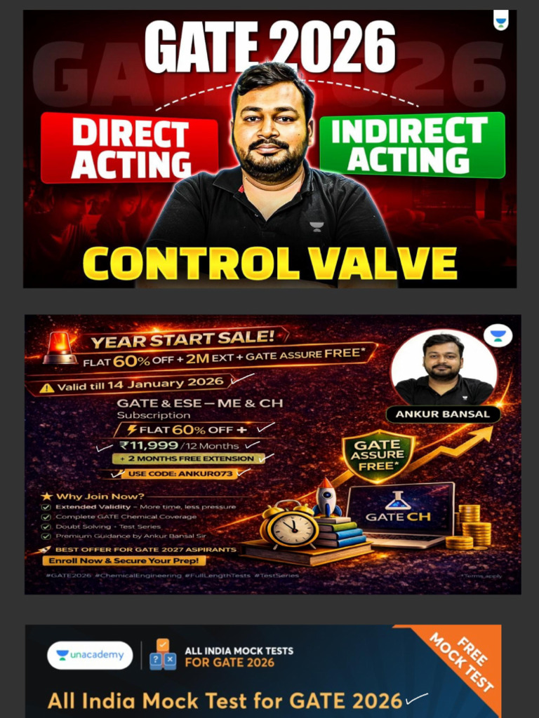Direct and Indirect Acting Valve | PDF