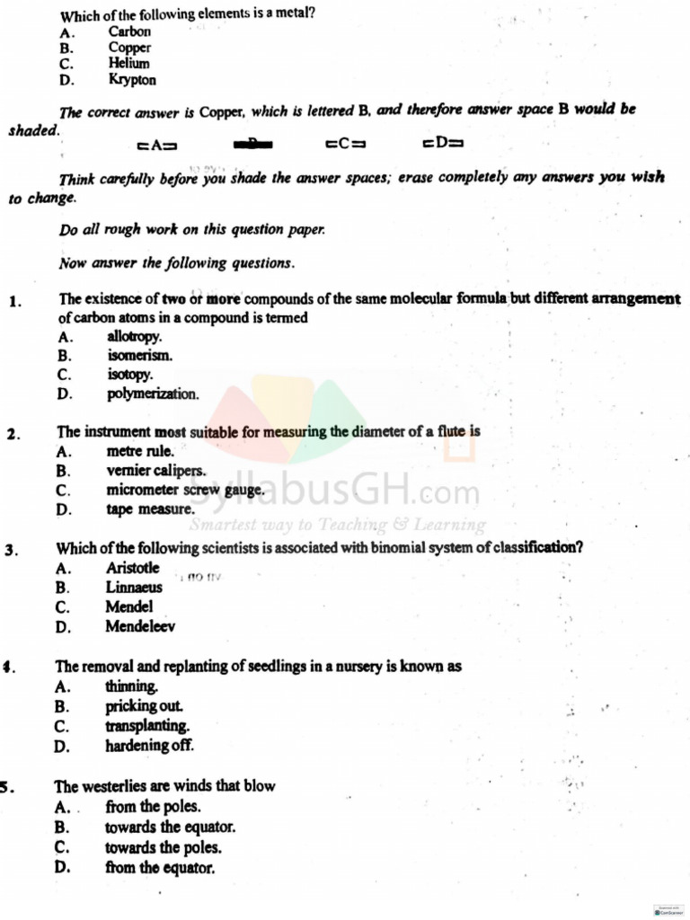 2023 Wassce Integrated Science PC 1 | PDF