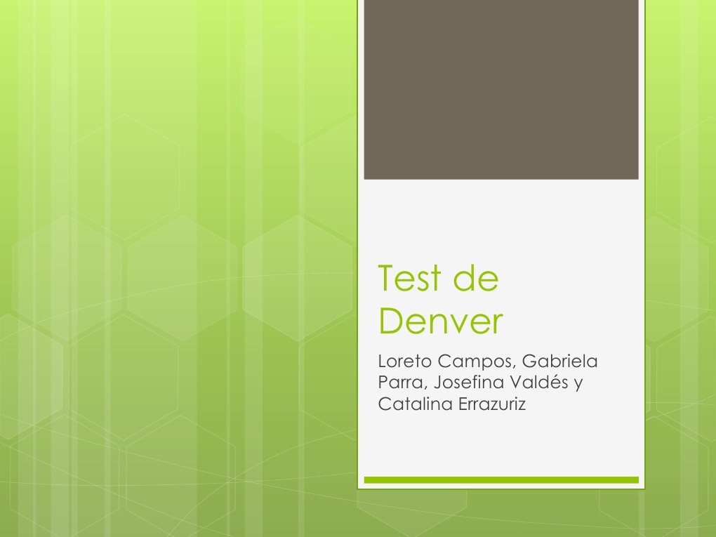 Test de Denver | PDF