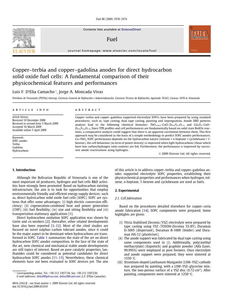 Luis F. D'Elia Camacho, Jorge A. Moncada Vivas: Sciencedirect | PDF ...