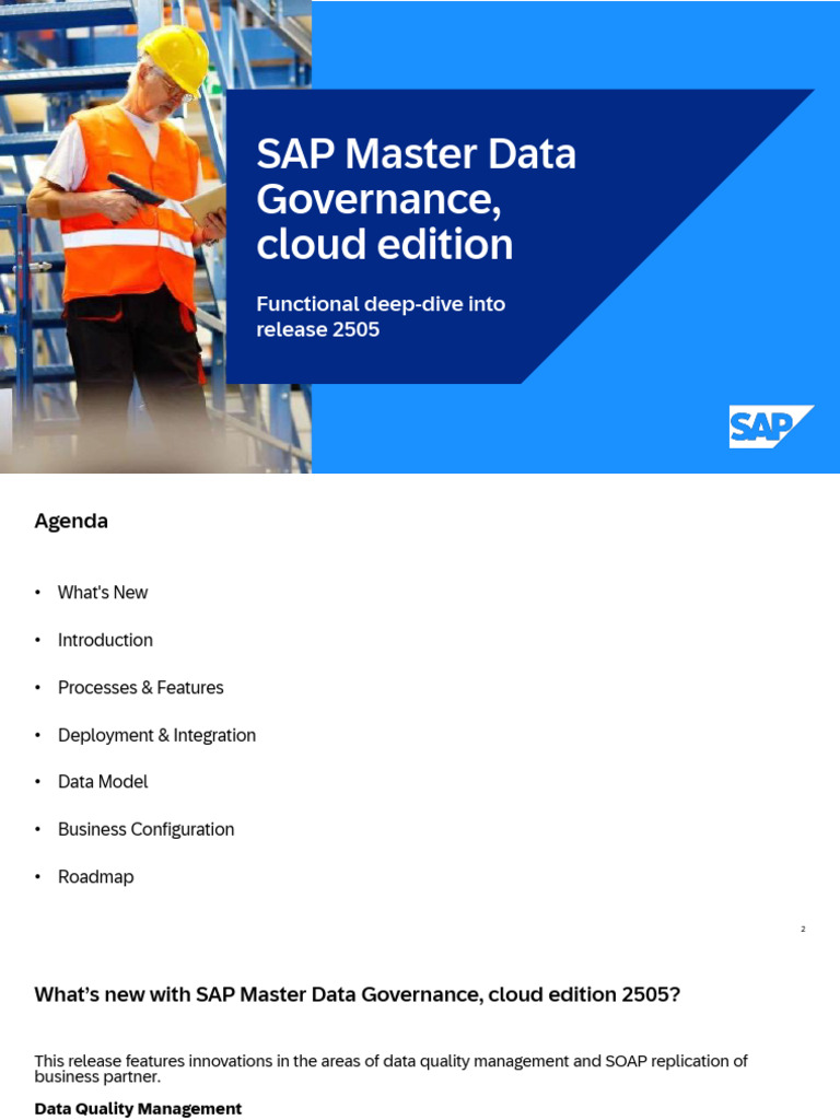 Deep-Dive - SAP Master Data Governance, Cloud Edition | PDF | Data ...
