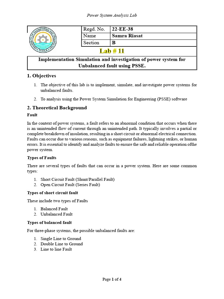 PSA LAB 11 | PDF | Power (Physics) | Electromagnetism