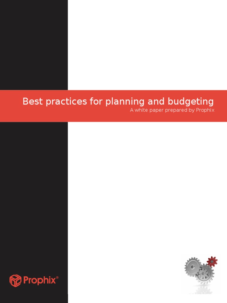 Best Practices For Planning and Budgeting | PDF | Strategic Management ...