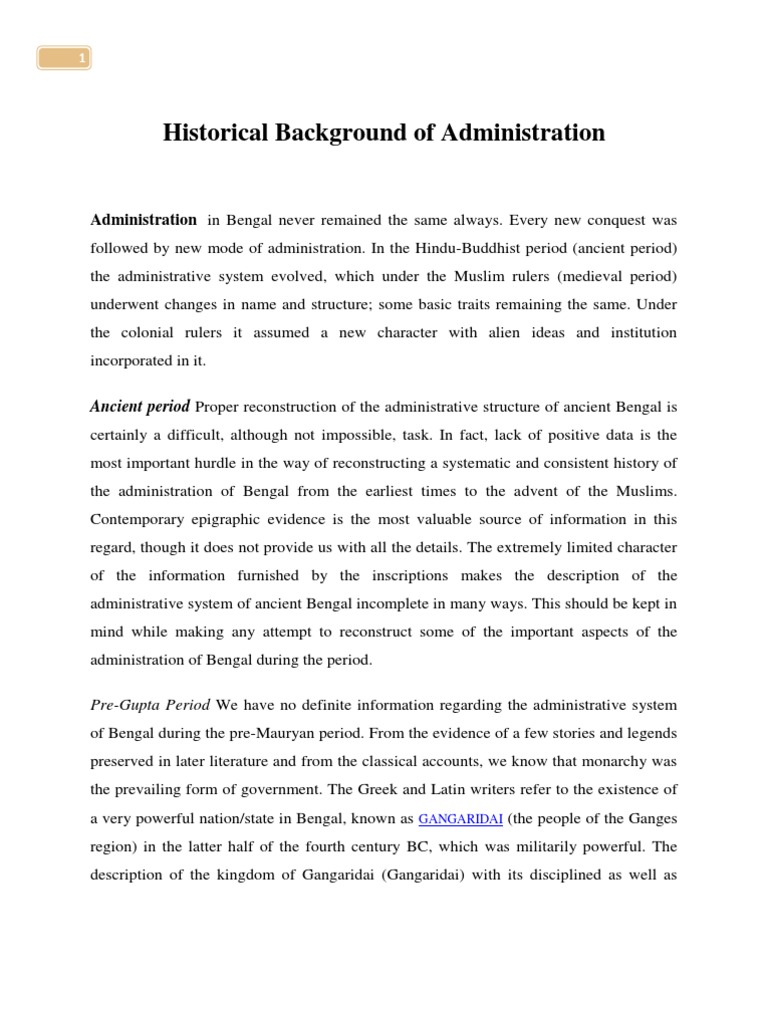 History of Administration in BD | PDF | Epigraphy | Armed Conflict
