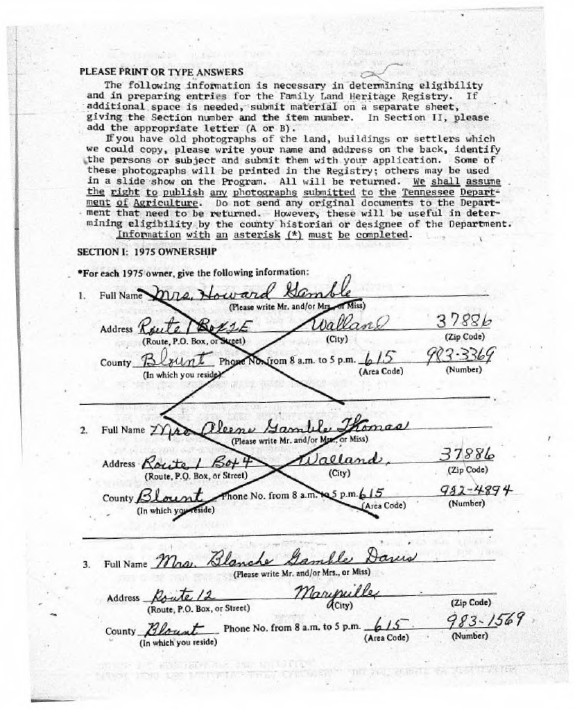 Blanche Gamble Davis - Heritage Century Farm Documents | PDF