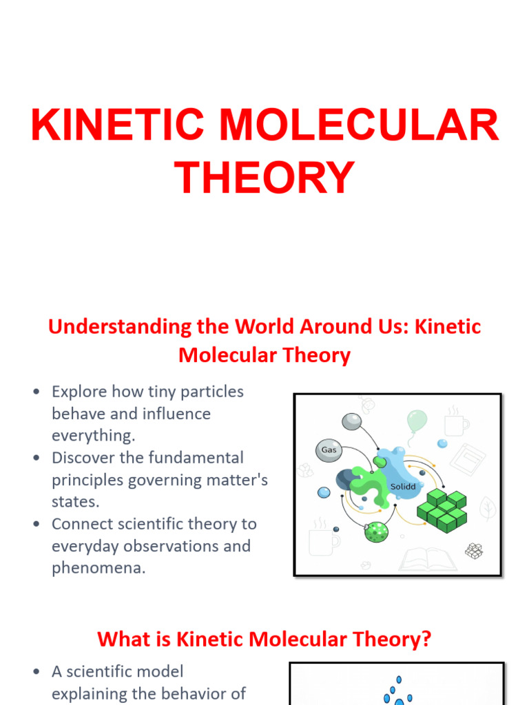 Kinetic Molecular Theory | PDF | Gases | Matter