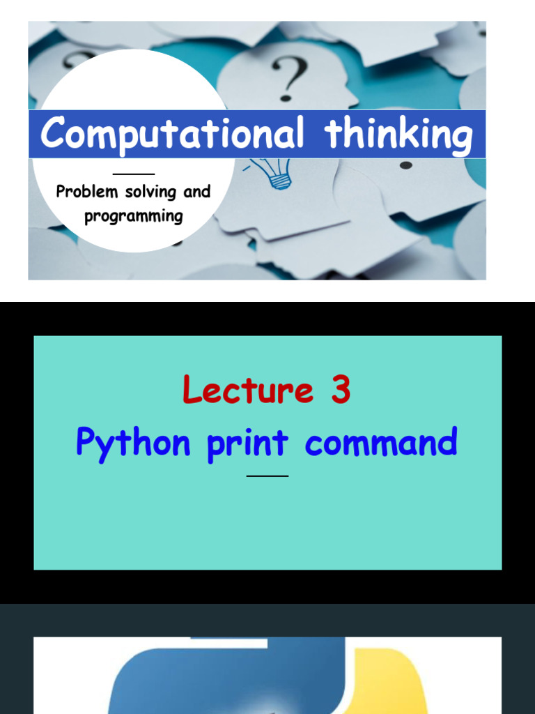 Lec 6 Python programming updated part 1.pptx | PDF | Integer (Computer ...