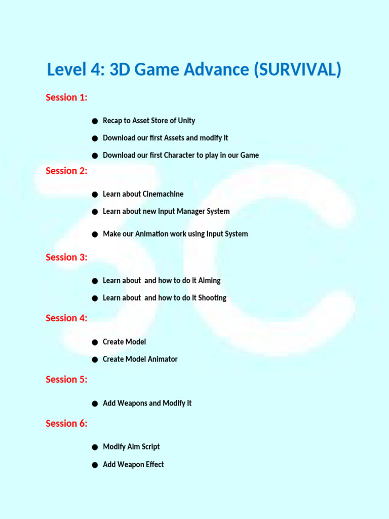 Level 4 - Unity 2025 | PDF