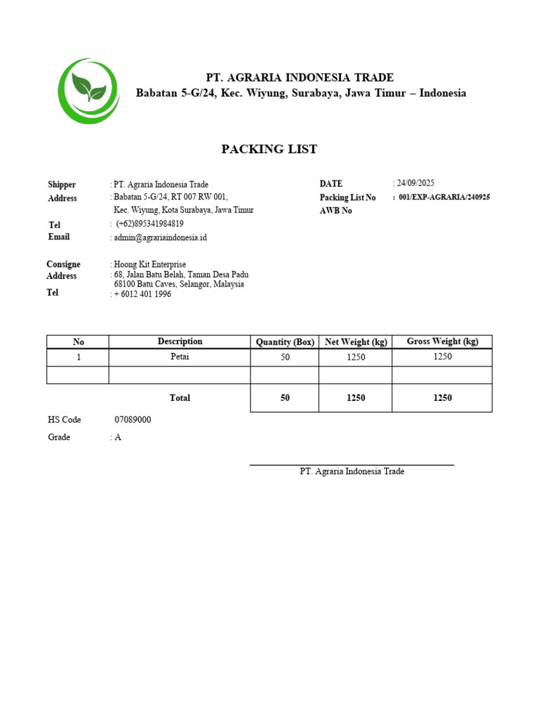 PL Agraria Hoong Kit | PDF