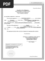 CSC Form No. 33-A Appointment Sample | PDF | Government Information ...